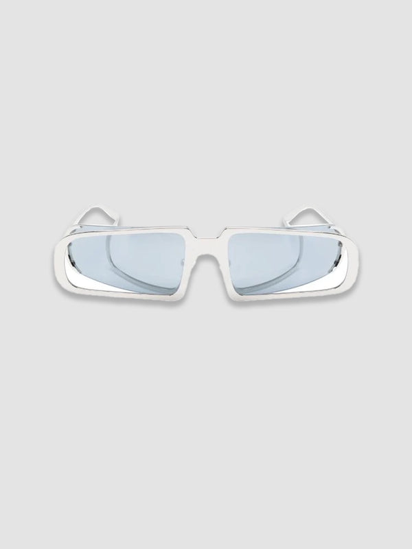 Henrik Vibskov Link Glasses - Black Silver at e.c.t. studio